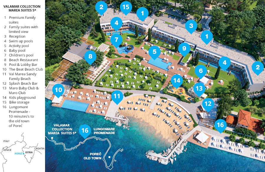 Valamar Marea Suites - Poreč, Kroatien, Istrien